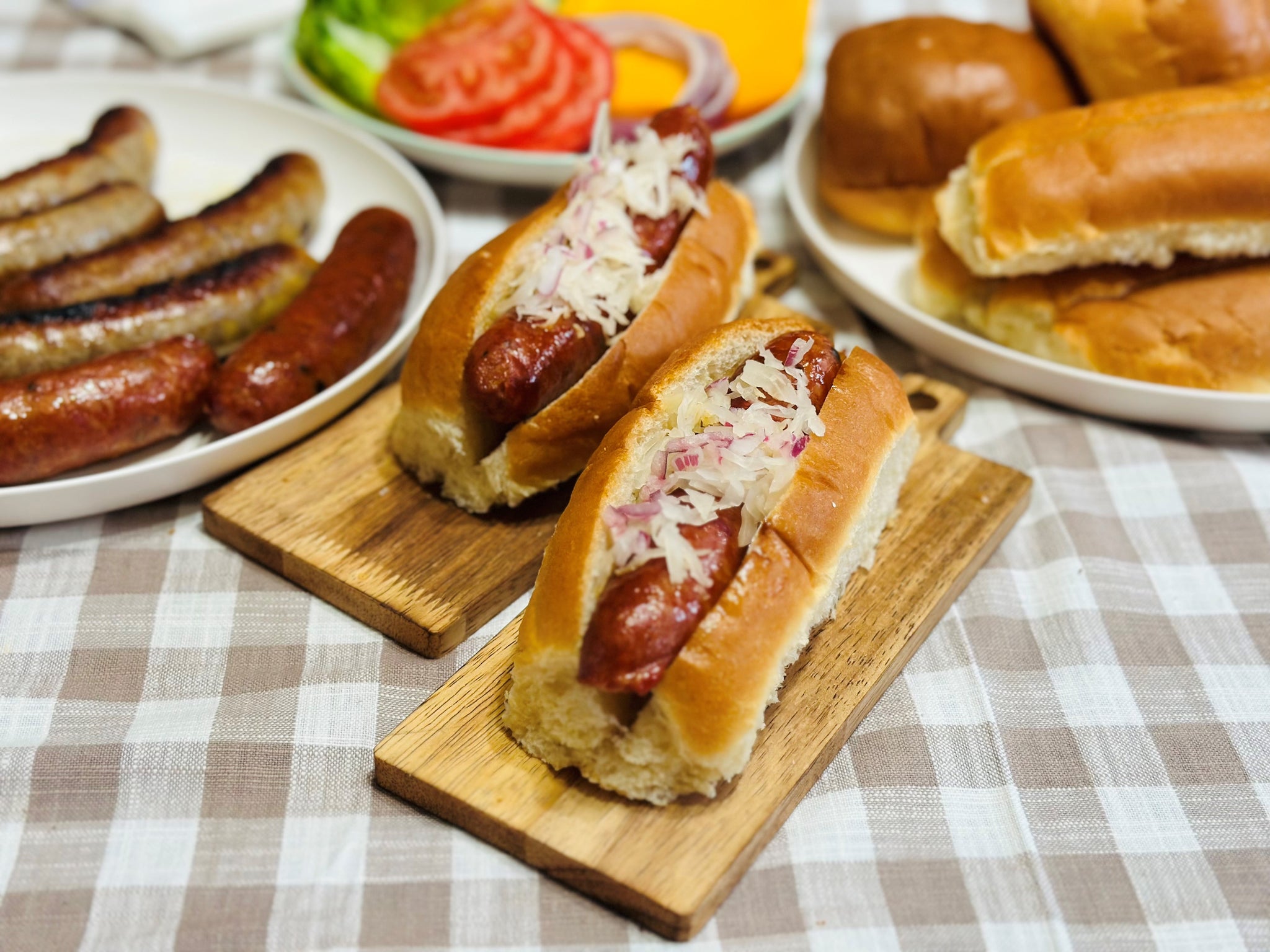 Top-Sliced Hot Dog Buns - 1/2 dozen – La Boulangerie Marguerite