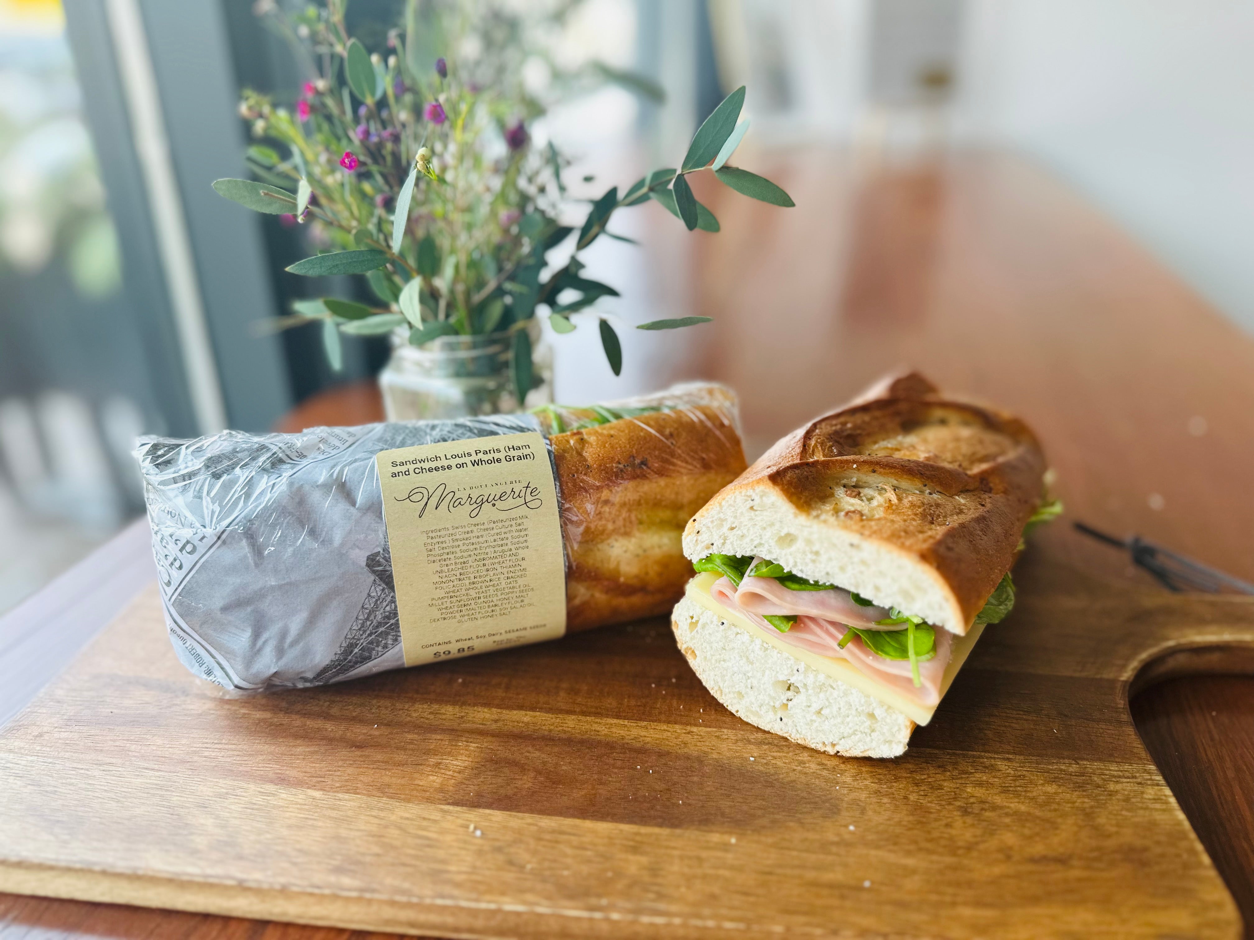 Sandwich Louis Paris (Ham and Swiss on Whole Grain) – La Boulangerie ...